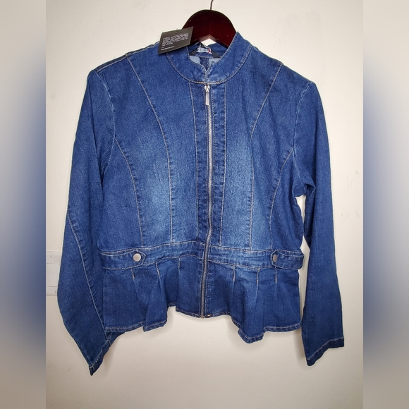 Baccini | Jackets & Coats | Baccini Womens Blue Jean Jacket | Poshmark